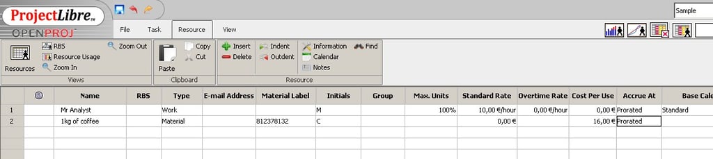 ProjectLibre Tutorial Part 2: Task Breakdown, Resources