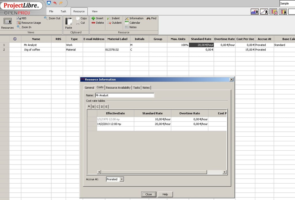 ProjectLibre Tutorial Part 2: Task Breakdown, Resources